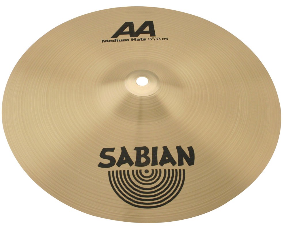 SABIAN 13" AA Medium Cymbal Hats Brilliant