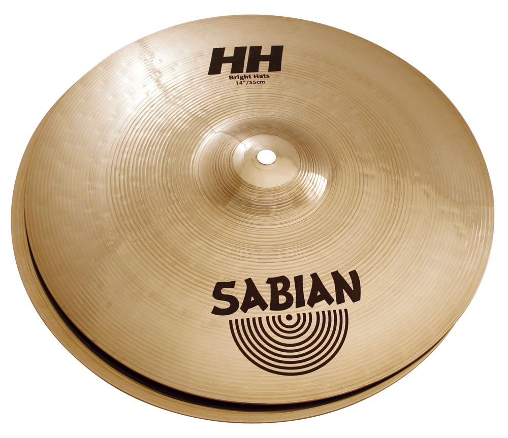 SABIAN 14" HH Bright Cymbal Hats Brilliant
