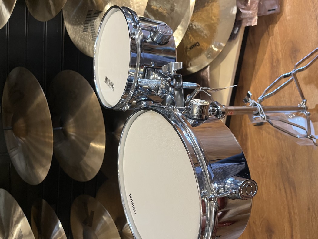 Used PDP Pacific Mini Timbales, Timbale Set, 8" and 10" Drums w/ Arm